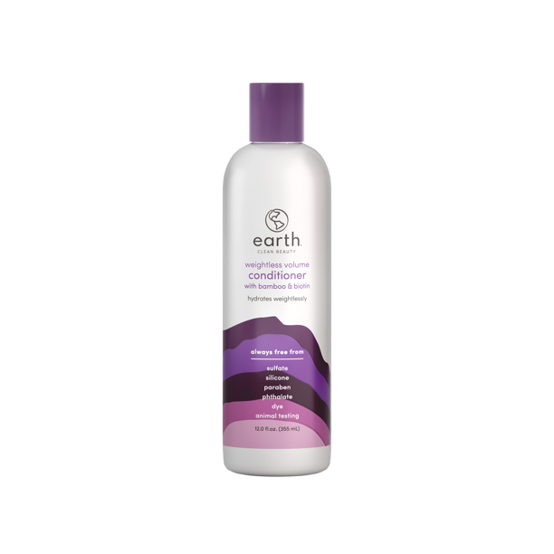 earth Clean Beauty Weightless Volume Conditioner with Bamboo and Biotin ...