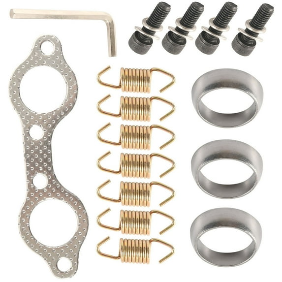 easy installs Exhaust Manifold Gasket Spring set Stable Exhaust Pipe ...
