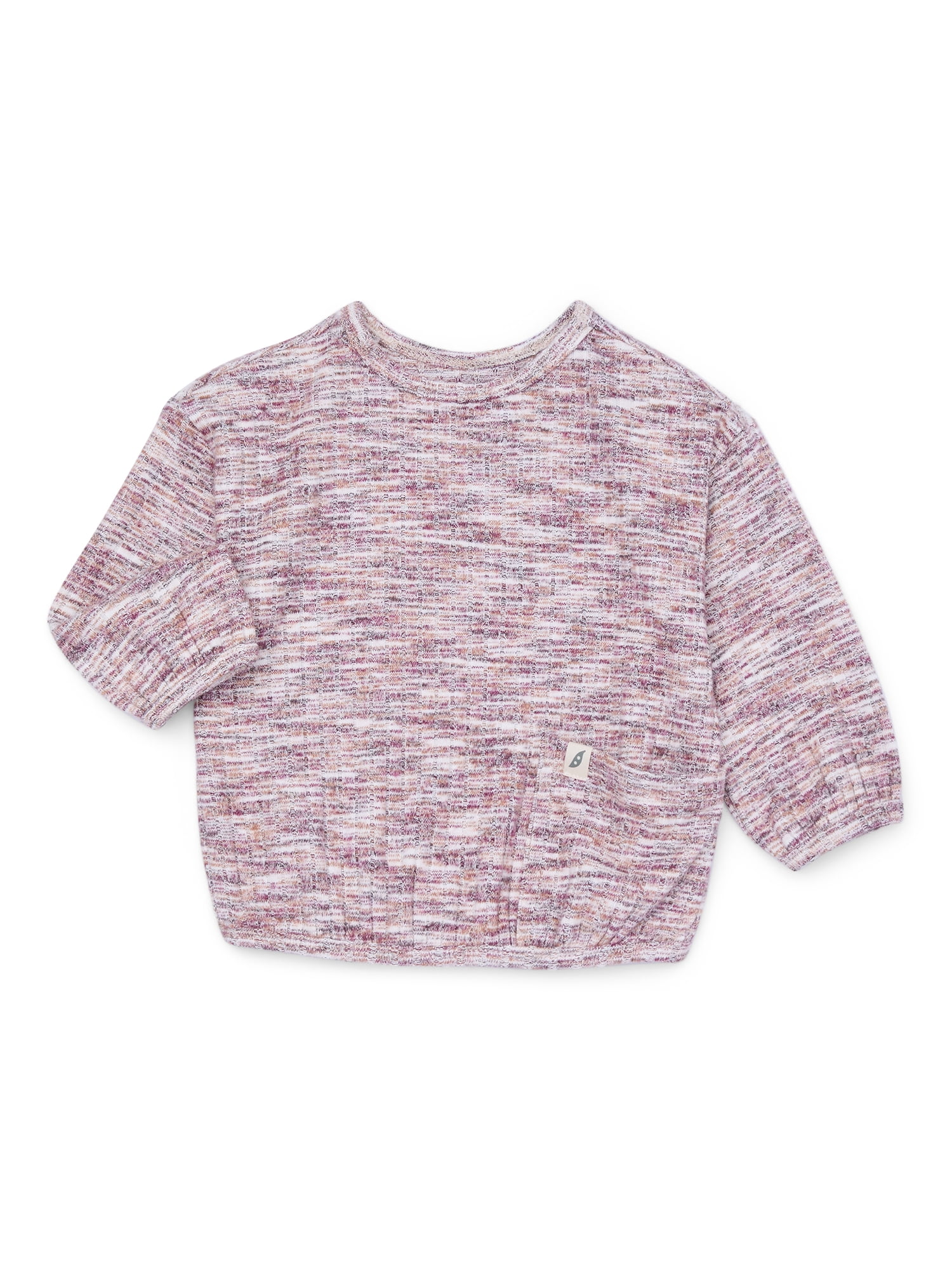 easy-peasy Baby Long Sleeve Hacci Side Pocket Sweatshirt, Sizes 0-24 ...