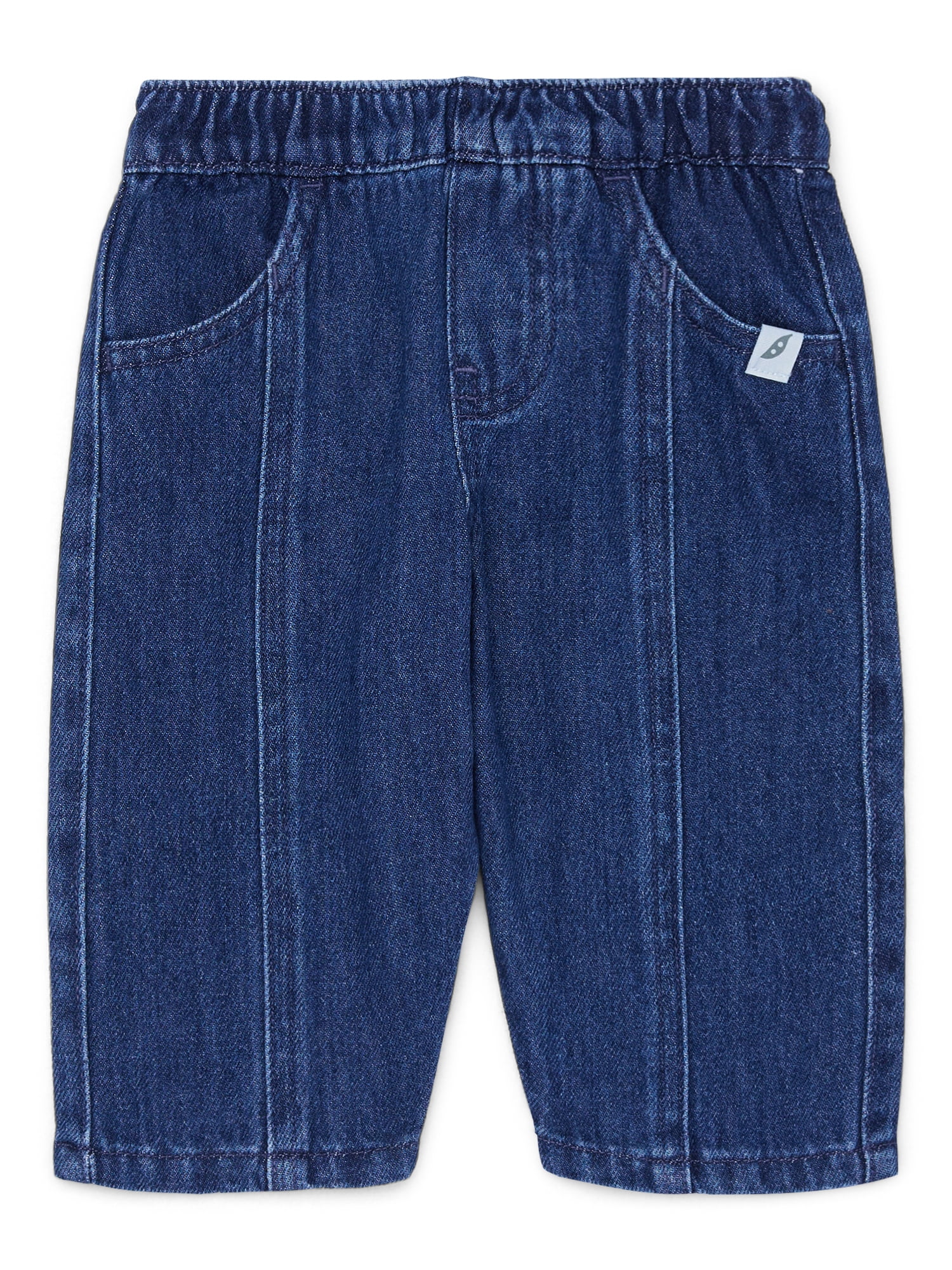 easy-peasy Baby Seamed Denim Pull On Pants, Sizes 0-24 Months - Walmart.com