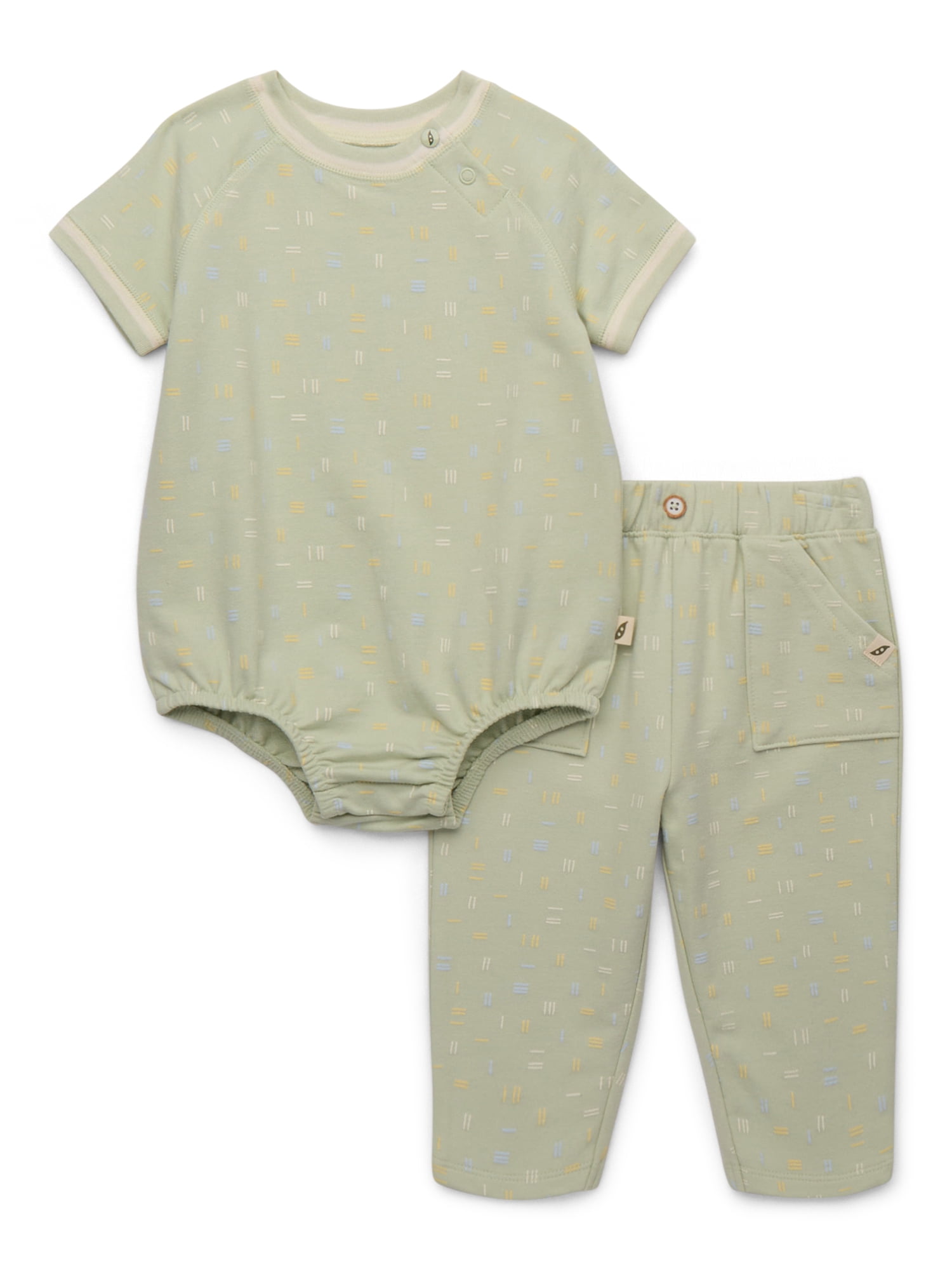 easy-peasy Baby Girl or Boy Newborn Outfit Set, 2-Piece French Terry ...