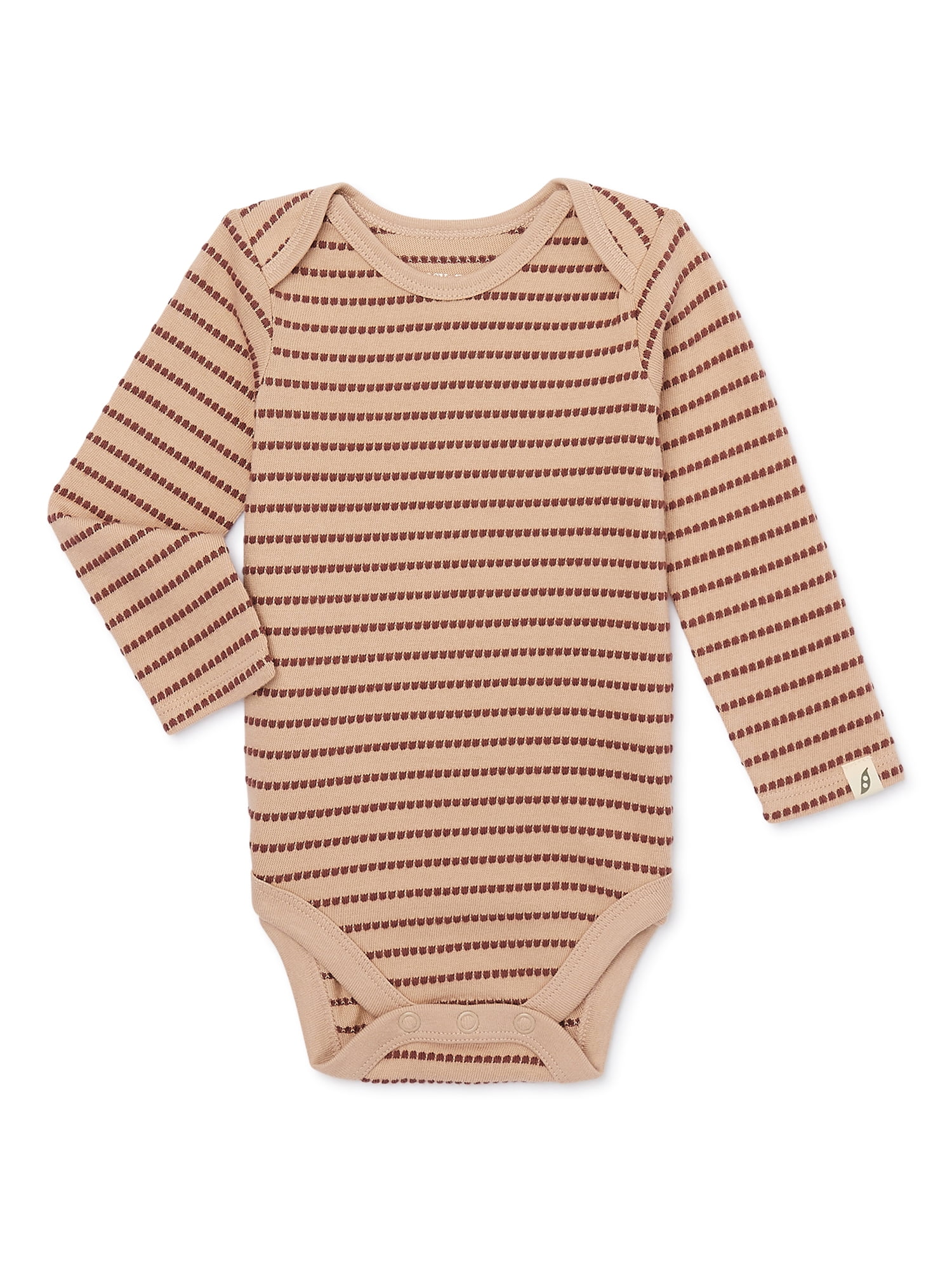 easy-peasy Baby Long Sleeve Textured Bodysuit, Sizes 0-24 Months ...