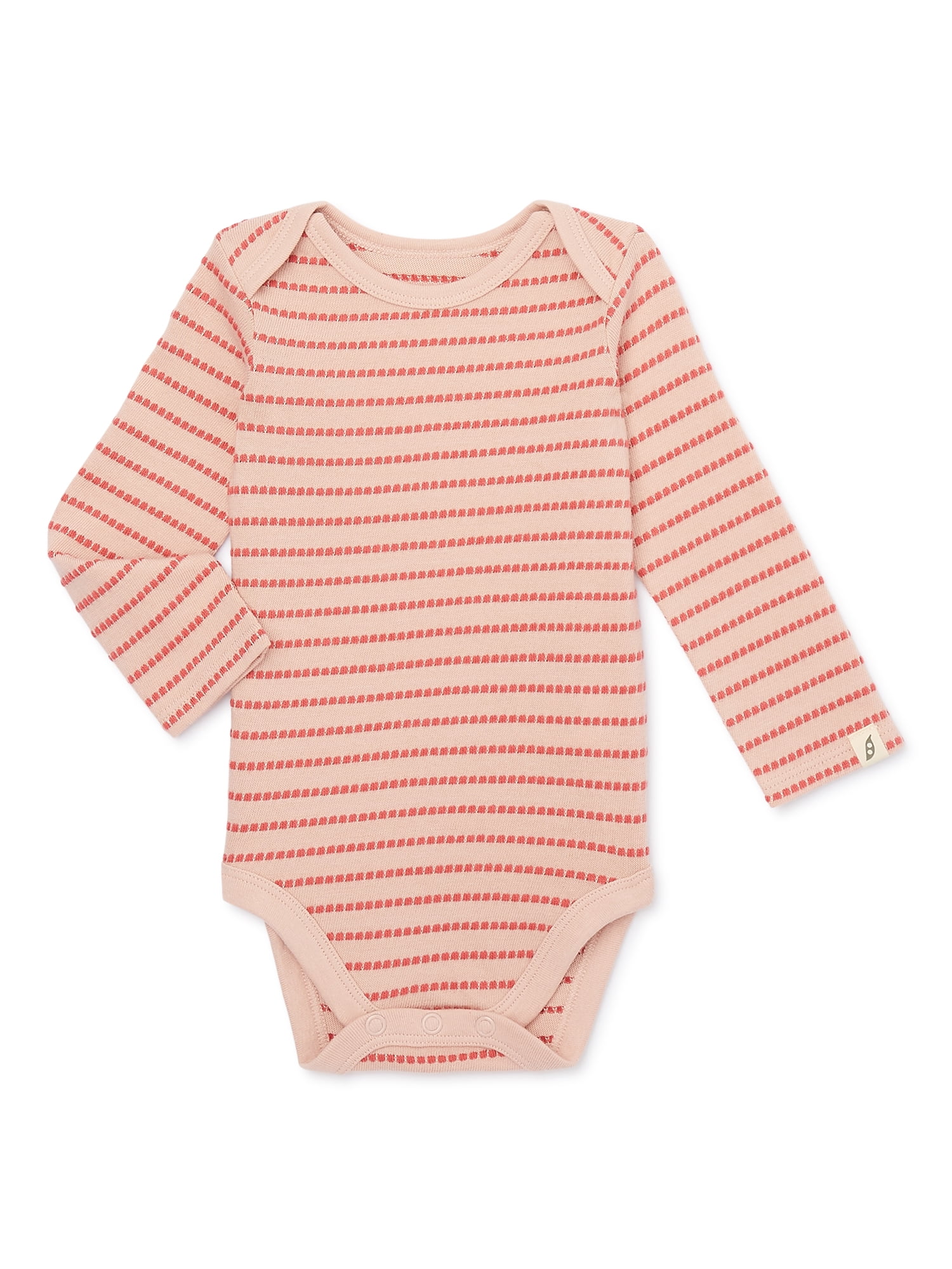 easy-peasy Baby Long Sleeve Textured Bodysuit, Sizes 0-24 Months ...