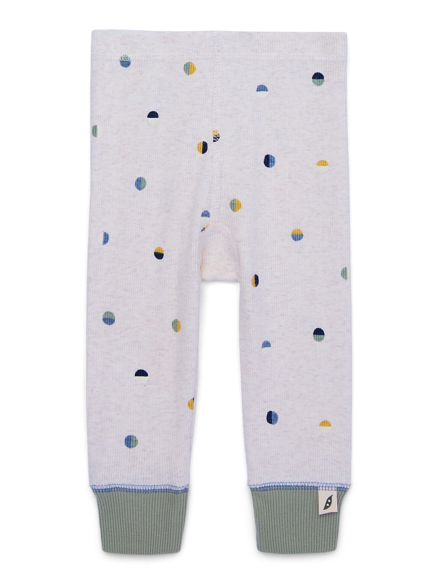 easy-peasy Baby Ribbed Back Panel Leggings, 0-24 Months, Organic Cotton ...