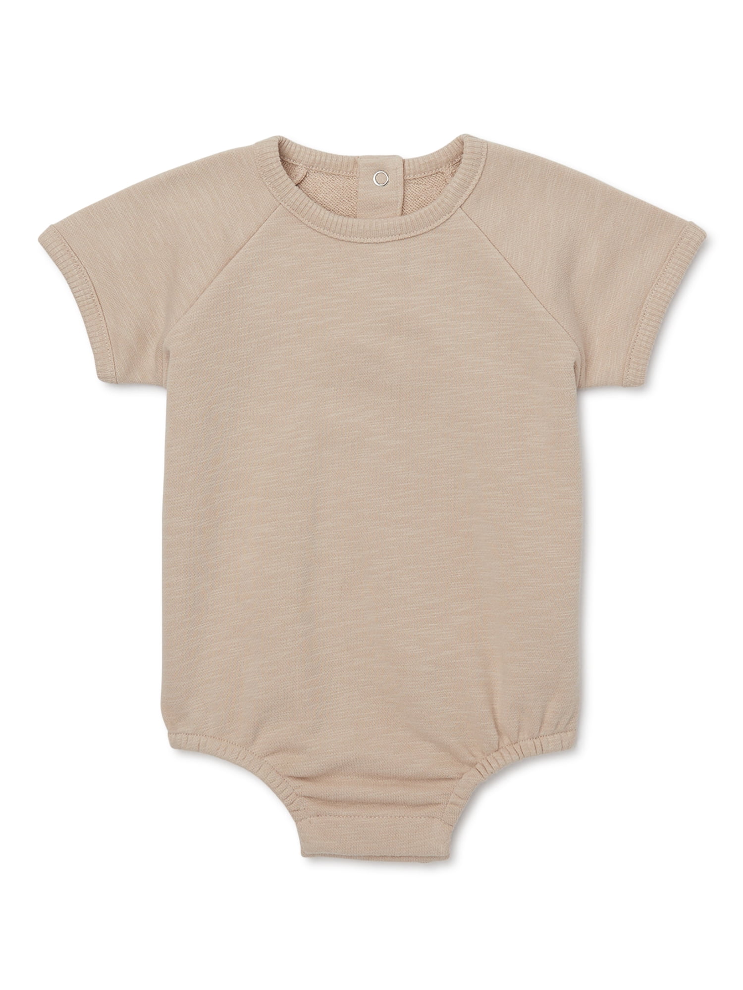 easy-peasy Baby Short Sleeve French Terry Solid Bodysuit, Sizes 0-24 ...