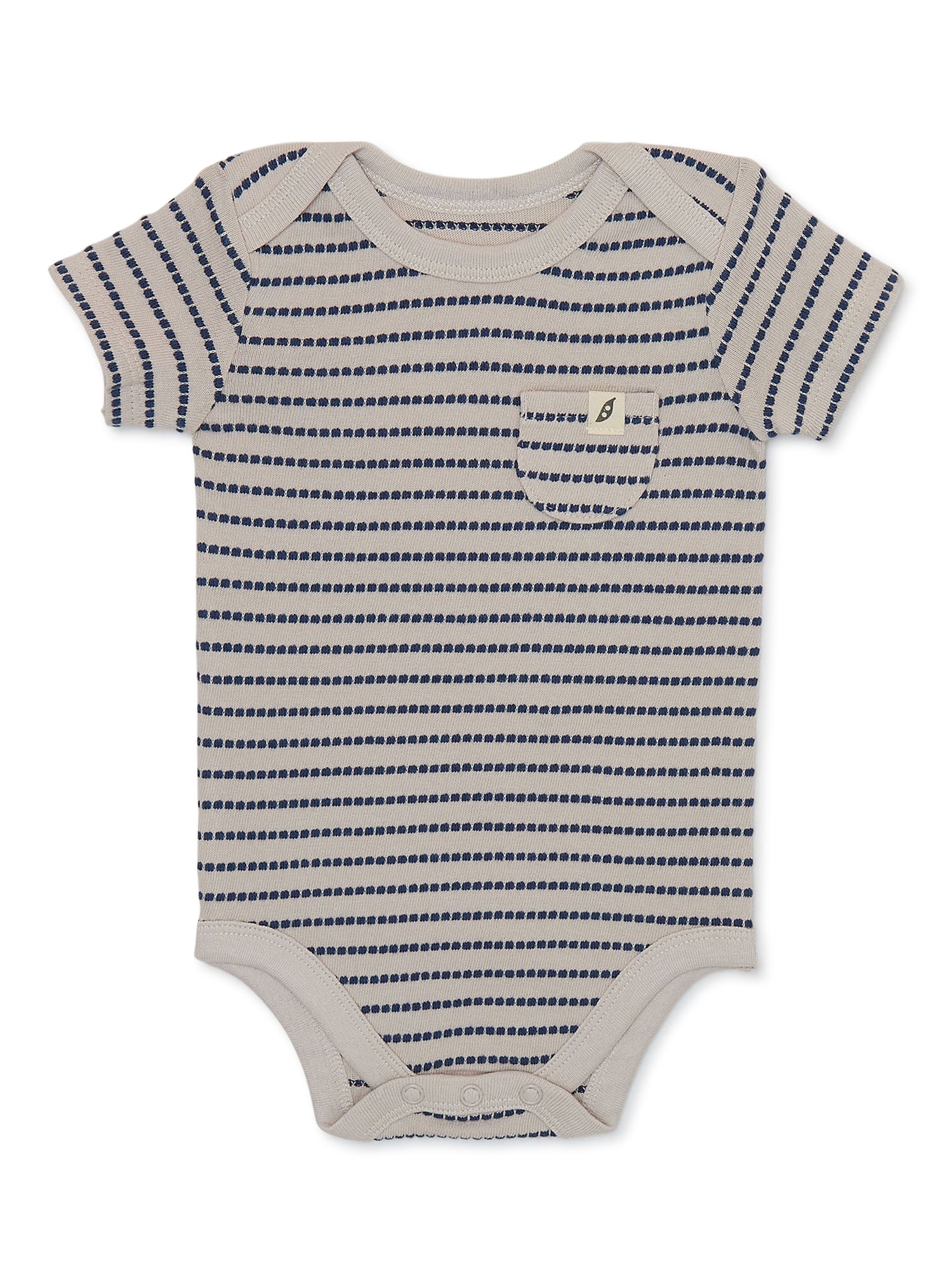 easy-peasy Baby Short Sleeve Texture Bodysuit, Sizes 0-24 Months ...