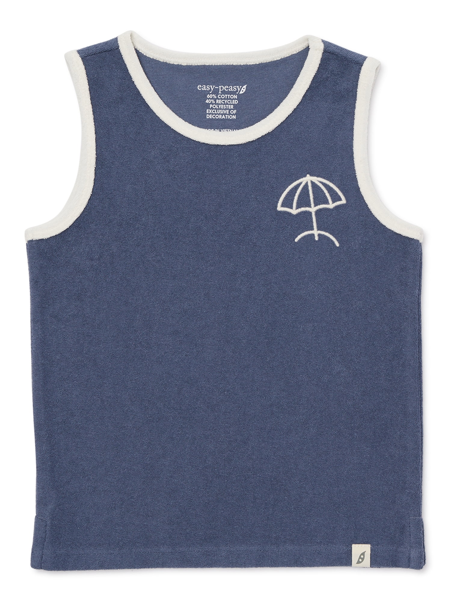 easy-peasy Baby and Toddler Boys Loop Terry Cloth Tank Top, Sizes 12M ...