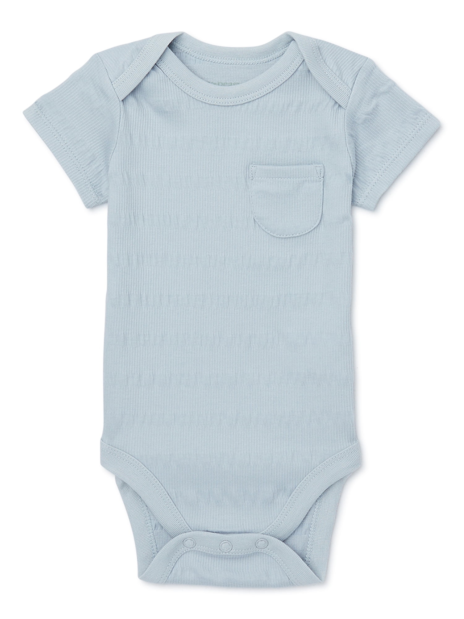 easy-peasy SOFTSEAMS Baby Short Sleeve Solid Bodysuit, Sizes 0-24 Months - Walmart.com