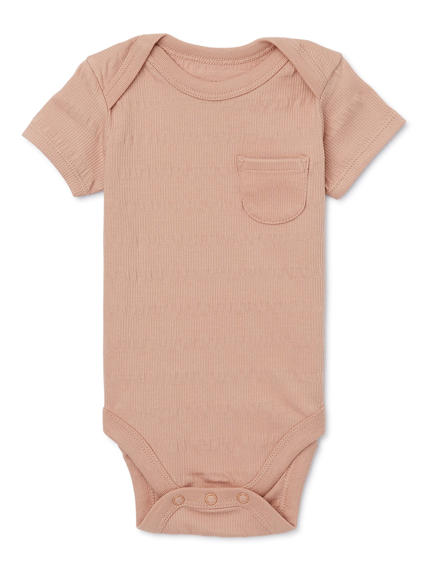 easy-peasy SOFTSEAMS Baby Short Sleeve Solid Bodysuit, Sizes 0-24 Months - Walmart.com
