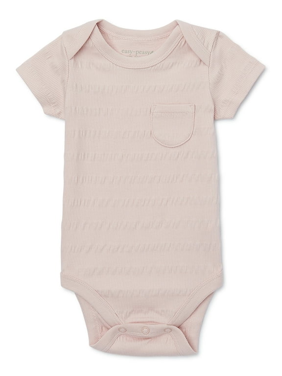 easy-peasy Baby Short Sleeve Henley Stripe Bodysuit, Sizes 0-24 Months - Walmart.com