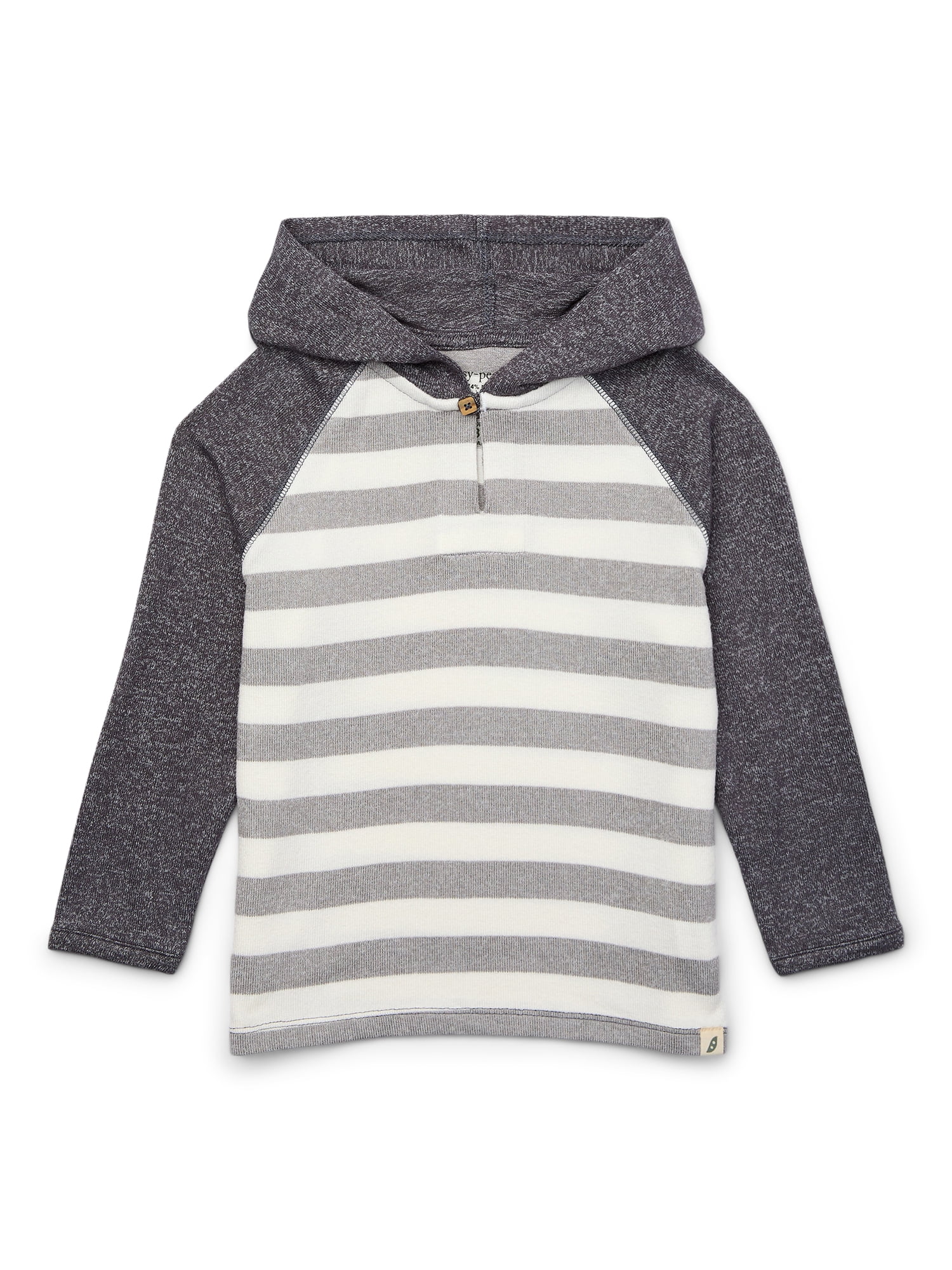 easy-peasy Toddler Boy Hacci Knit Hoodie with Raglan Sleeves, Sizes 18M-5T - Walmart.com