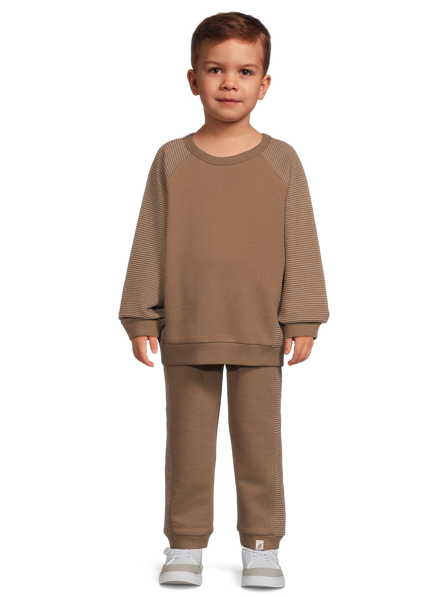 easy peasy Toddler Boy Sweatshirt and Jogger Pants Outfit Set, 2-Piece ...