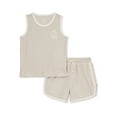easy-peasy Toddler Boy Terry Cloth Tank Top and Shorts Outfit Set, 2 ...