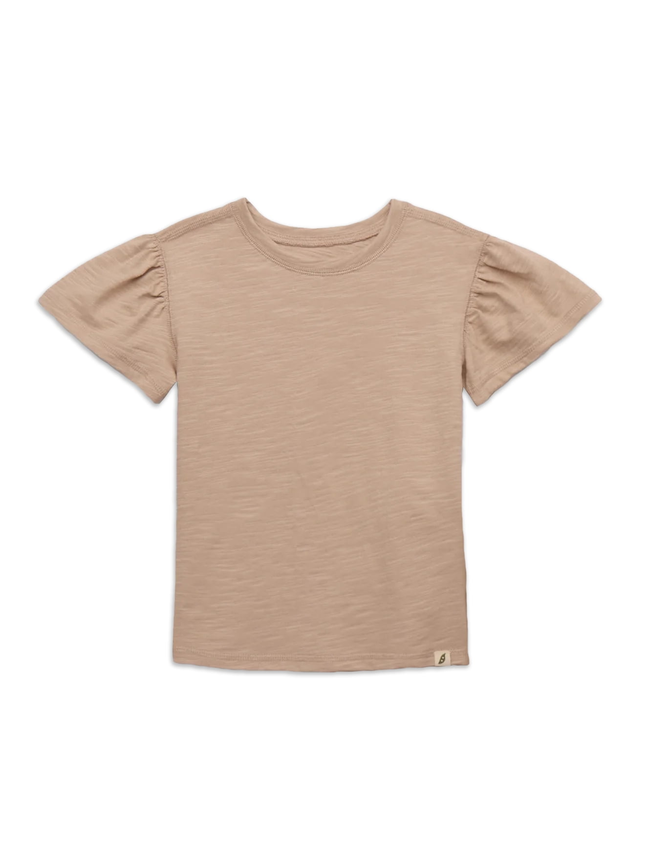 easy-peasy Toddler Girl Essential Soft Seam Short Ruffle Sleeve Tee ...