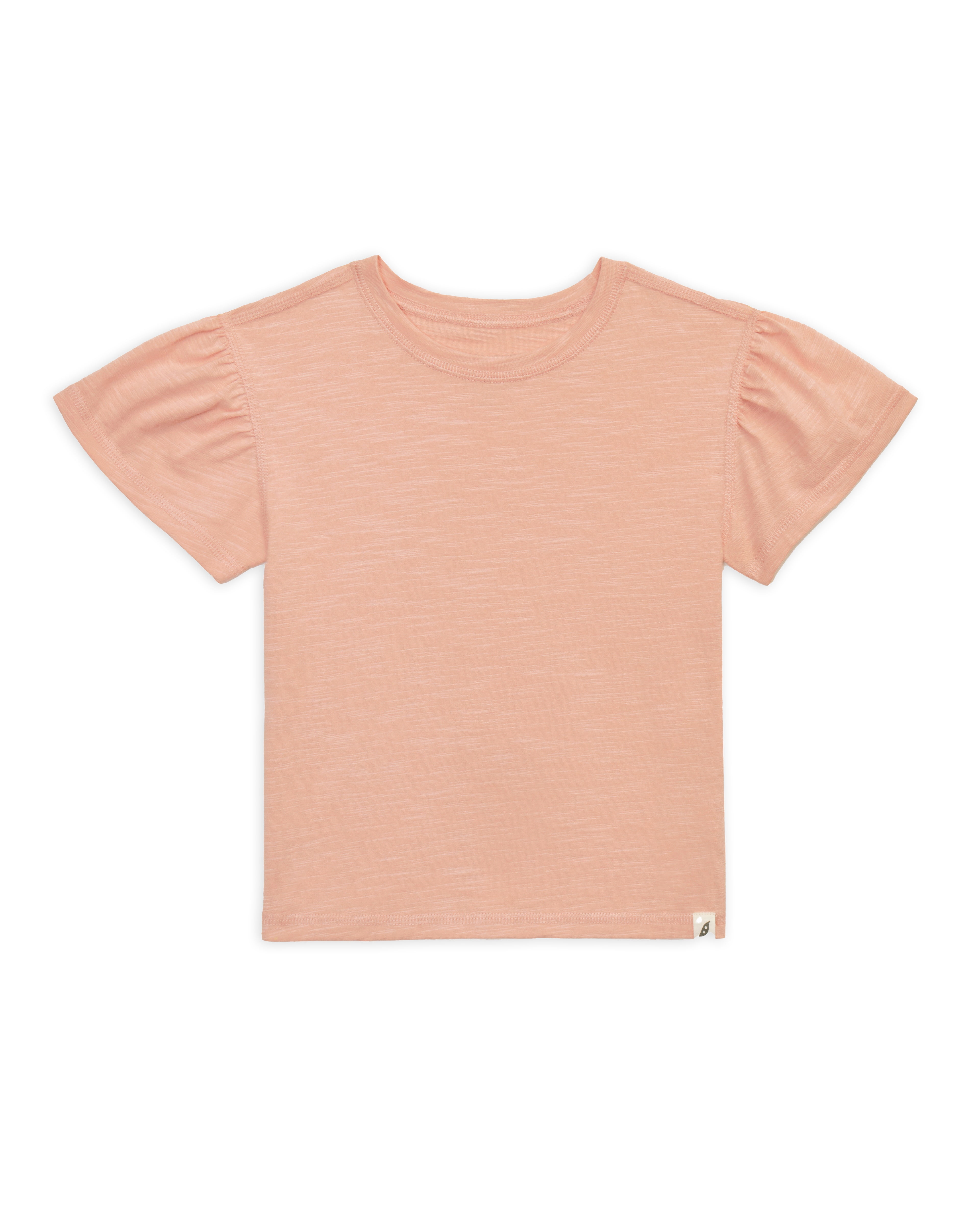 easy-peasy Toddler Girl Essential Soft Seam Short Ruffle Sleeve Tee ...