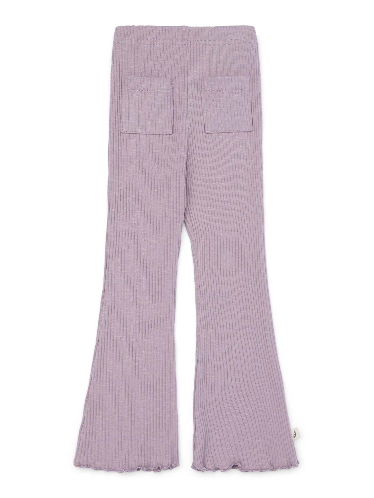 Toddler Girl Rib Flare Leggings - Organic Cotton Spandex - Walmart.com