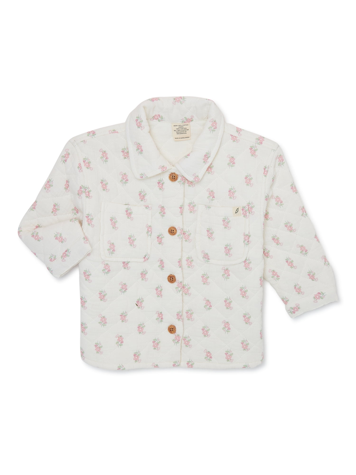 easy-peasy Toddler Girls Print Shacket, Sizes 12M-5T - Walmart.com