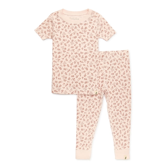 easy-peasy Toddler Unisex Short Sleeve Top and Pants Pajama Set, 2 ...