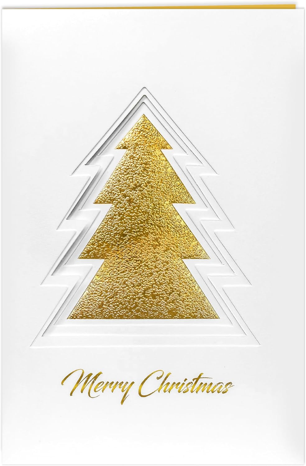 easykart labels 12 Christmas Greeting Cards with Gold Foiling Xmas ...