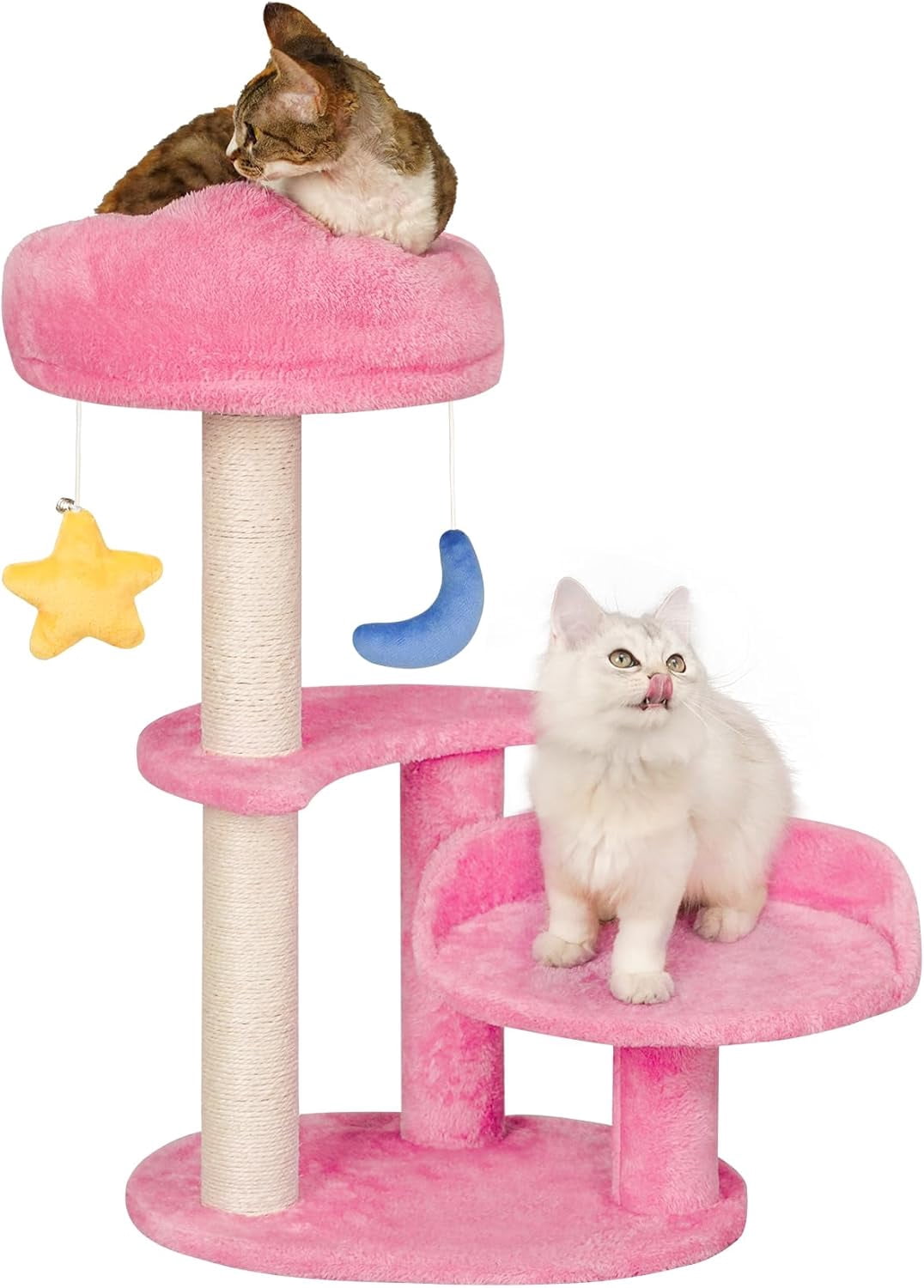 eaybglpoKitten Cat Tree for Small Cats Under 6 Months, 24.4in Cloud Cat ...