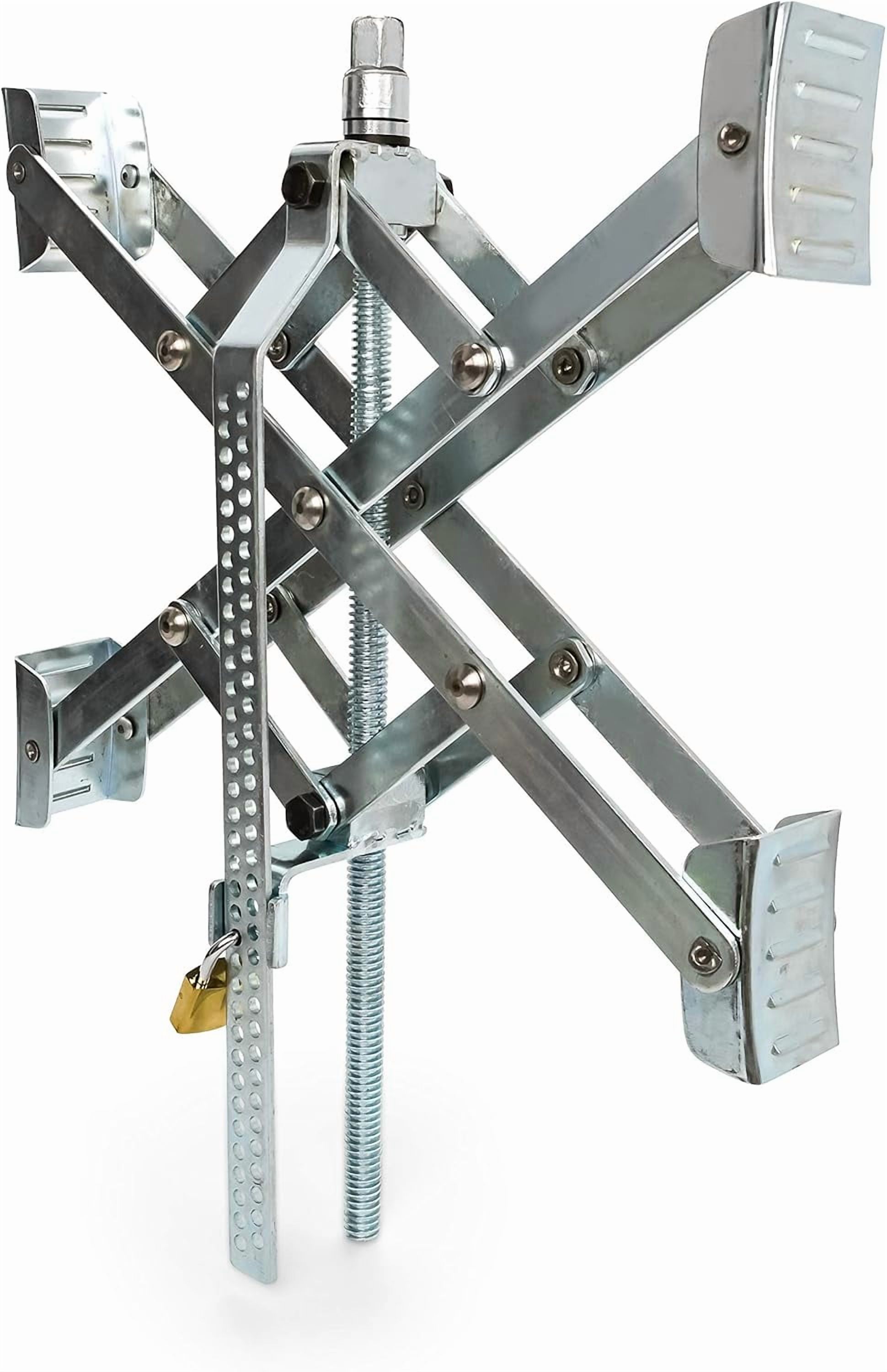 **eazlift 18' wheel stop with wrench and lock | fits tire spacing from ...