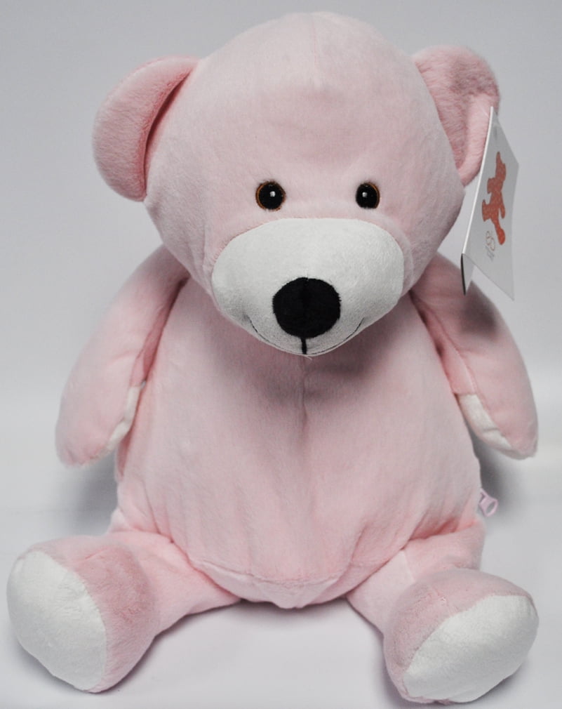eb embroider pink bear 16 inch embroidery stuffed animal - Walmart.com