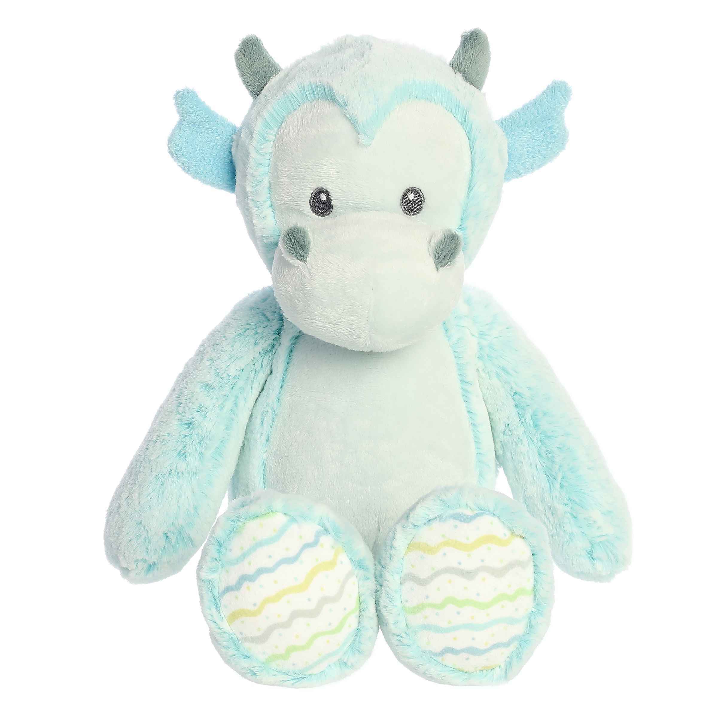 ebba - Large Blue Cuddlers - 14" Dane Dragon - Adorable Baby Stuffed ...
