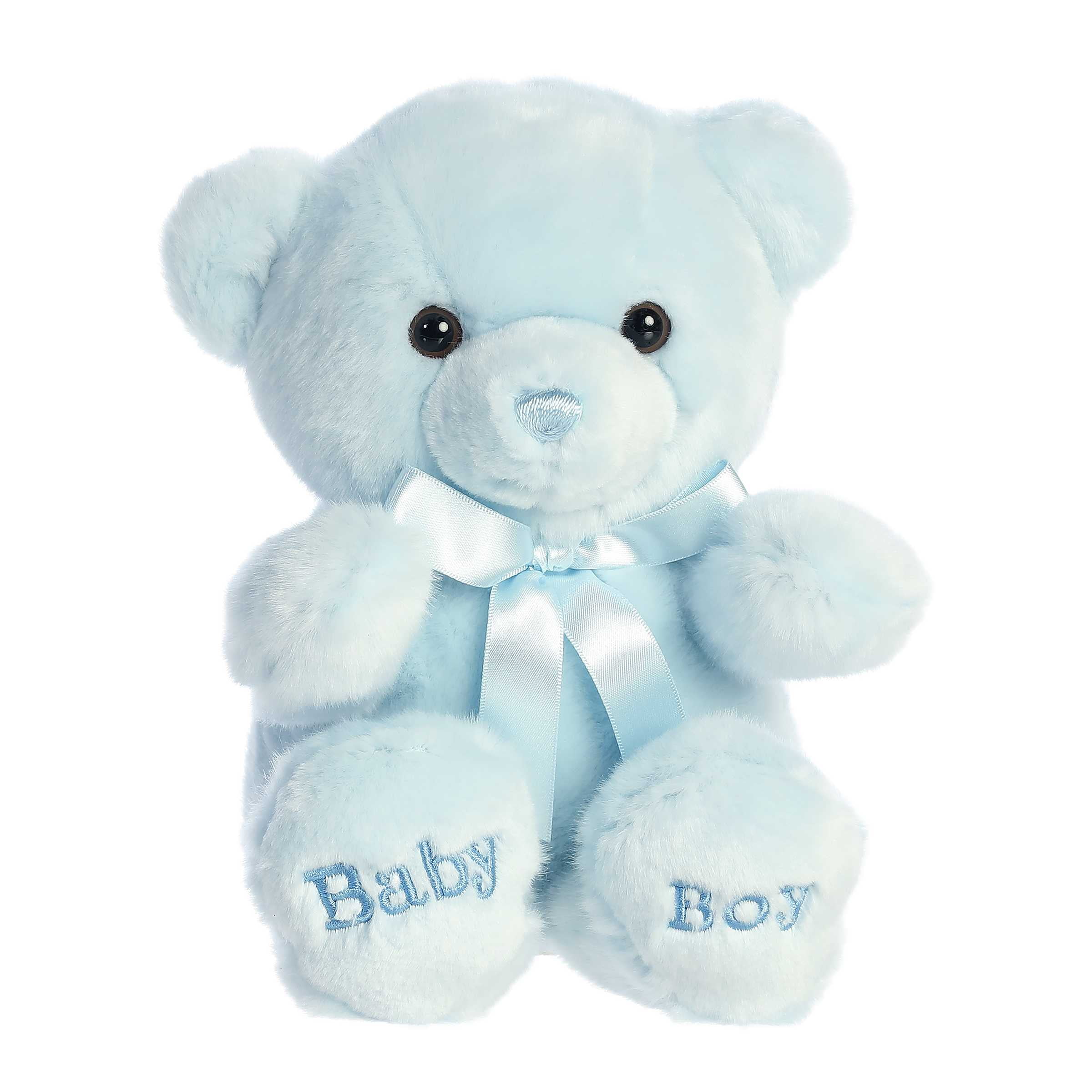 ebba - Snuggle Teddy Plush, Medium Blue Comfy 10" Bear, Infant's First ...