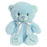 ebba, Medium My First Teddy, 9" Blue, Adorable Baby Stuffed Animal ...