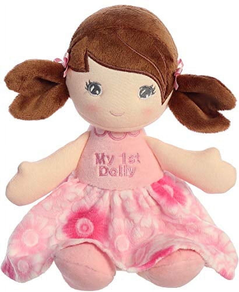 ebba, Medium Brunette Dolls, 12", First Doll, Soft Plush Cuddle Friend ...