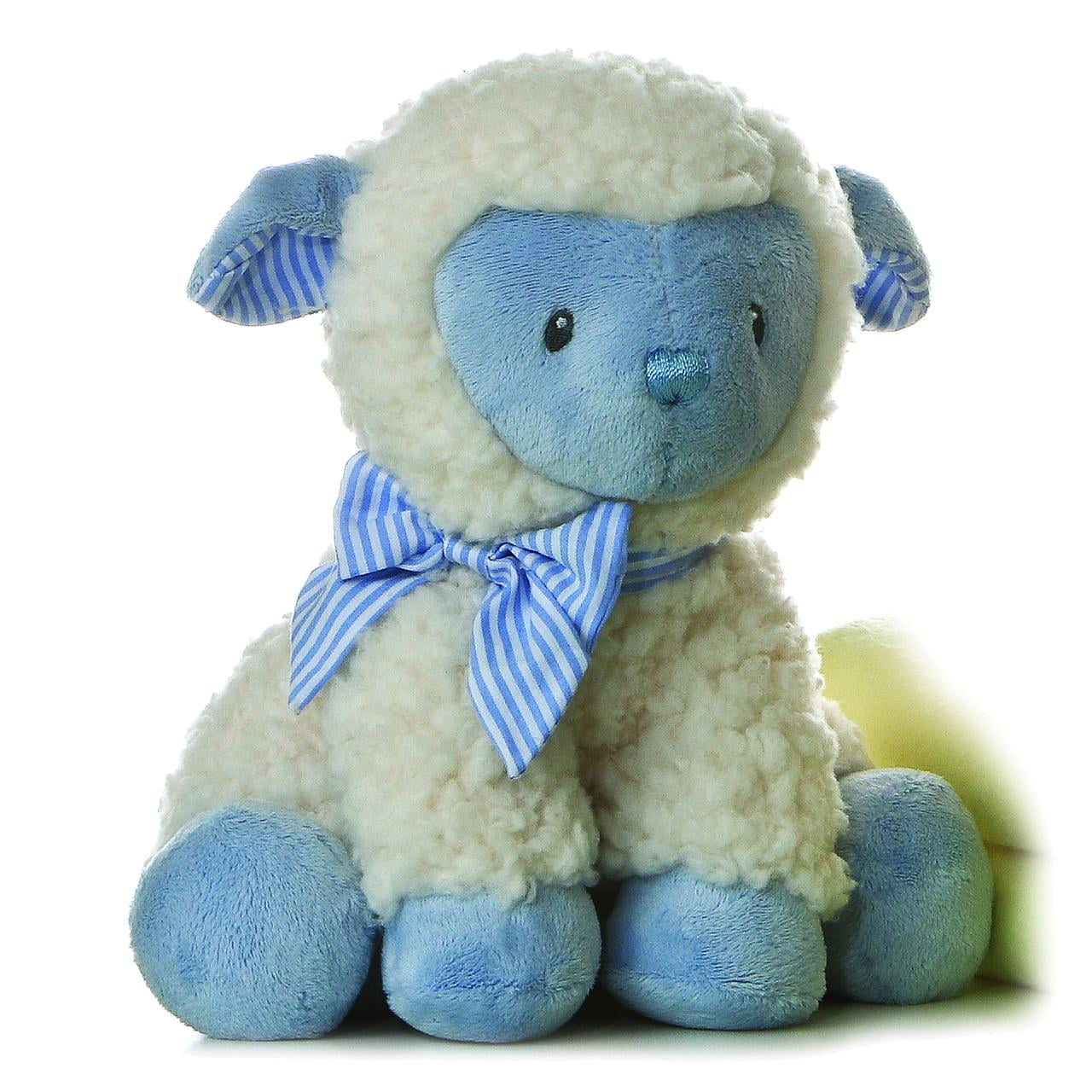 ebba - Small Blue Blessing Lamb - 9" Boy Lamb - Playful Baby Stuffed Animal - Walmart.com