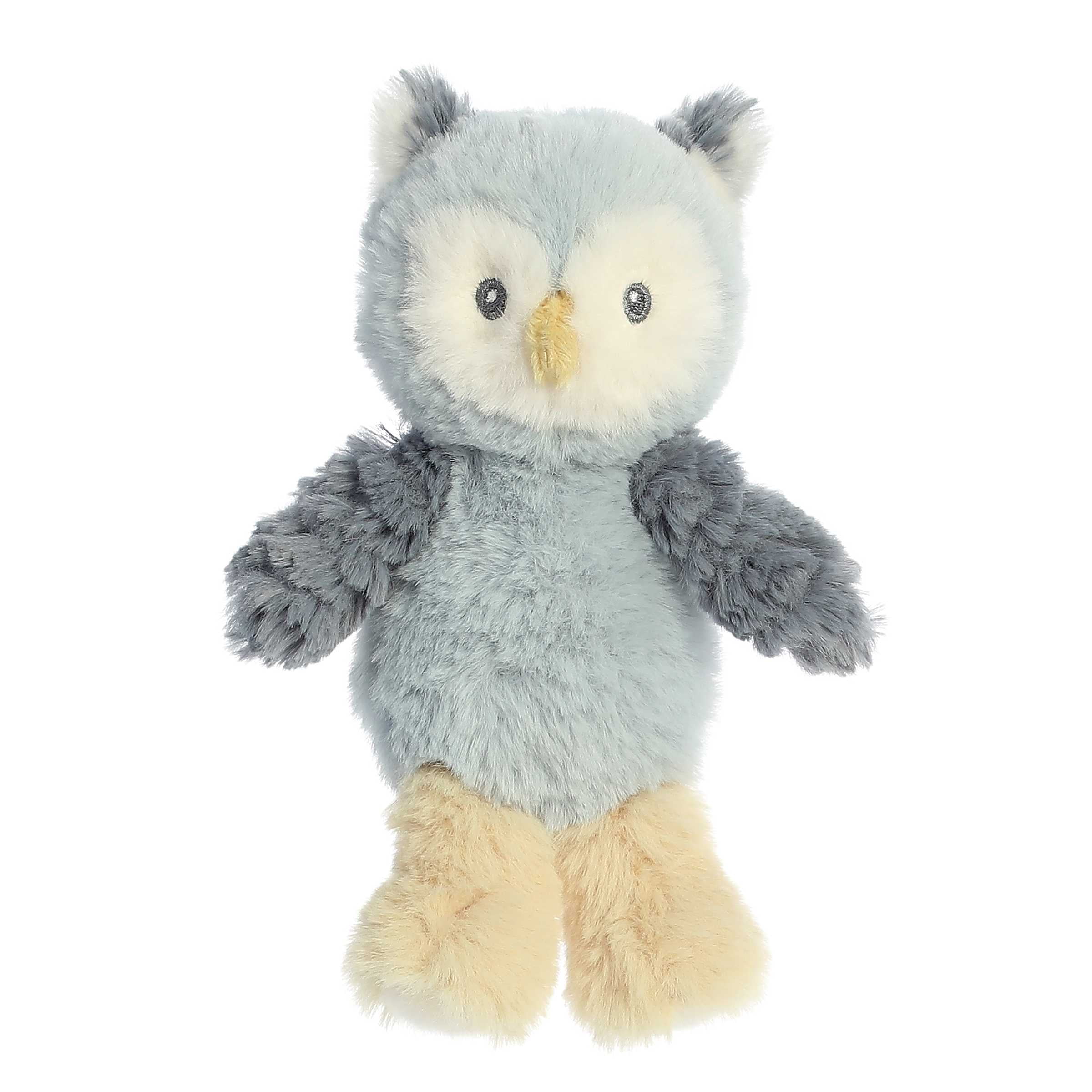 ebba - Small Blue Cuddlers Rattle - 6.5" Ollie Owl - Playful Baby ...