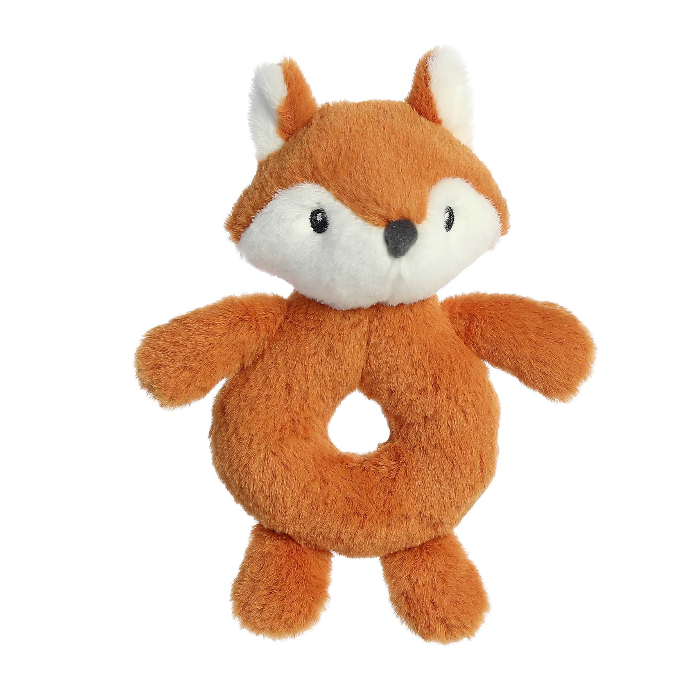 ebba - Small Orange Woodland - 6.5" Foxie Ring Rattle - Adorable Baby ...