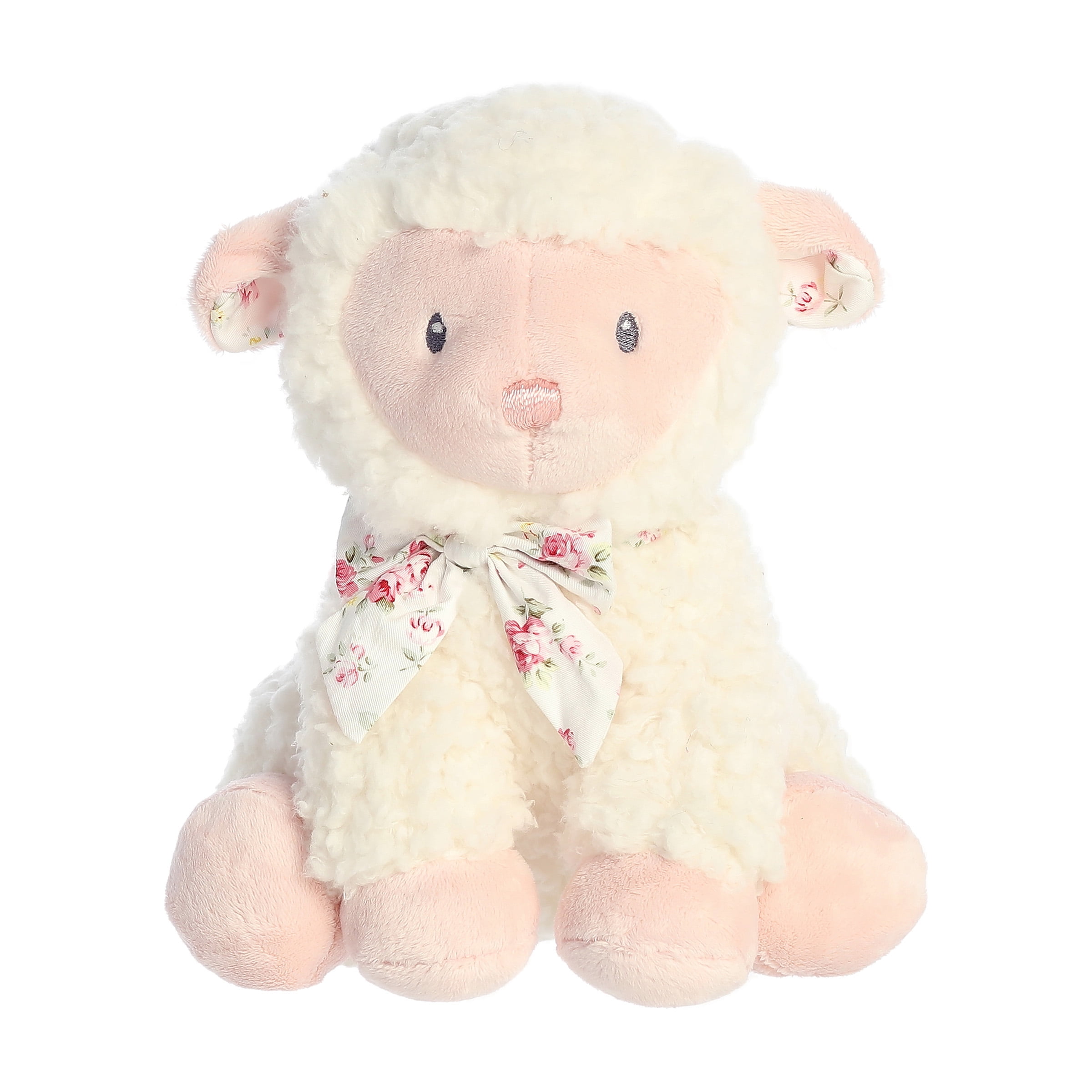 ebba - Small Pink Blessing Lamb - 9" Girl Lamb - Playful Baby Stuffed ...