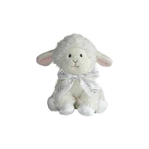ebba - Small White Blessing Lamb - 8" Blessings Lamb - Playful Baby ...