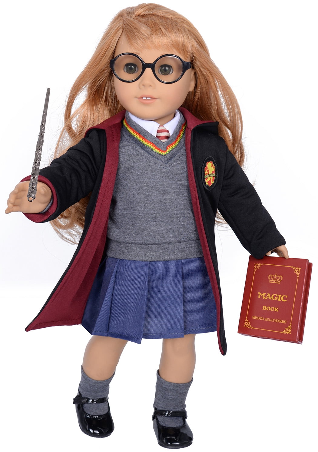 ebuddy 10pc Magic School Uniform Doll Clothes Outfits 18 inch Girl ...