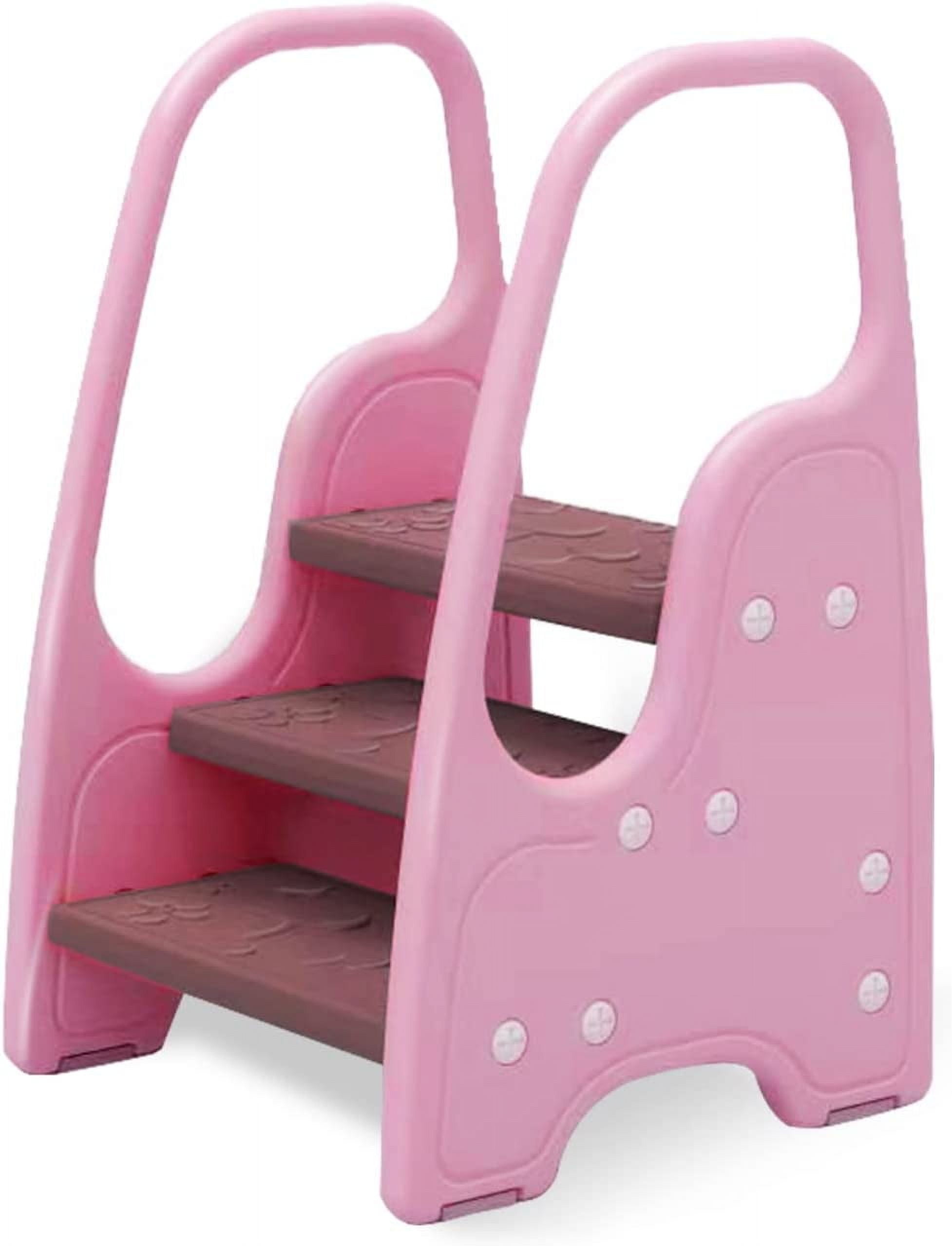ebyiybnio 3 Step Stool for Toddler Kids Three Step Stool for Bathroom ...