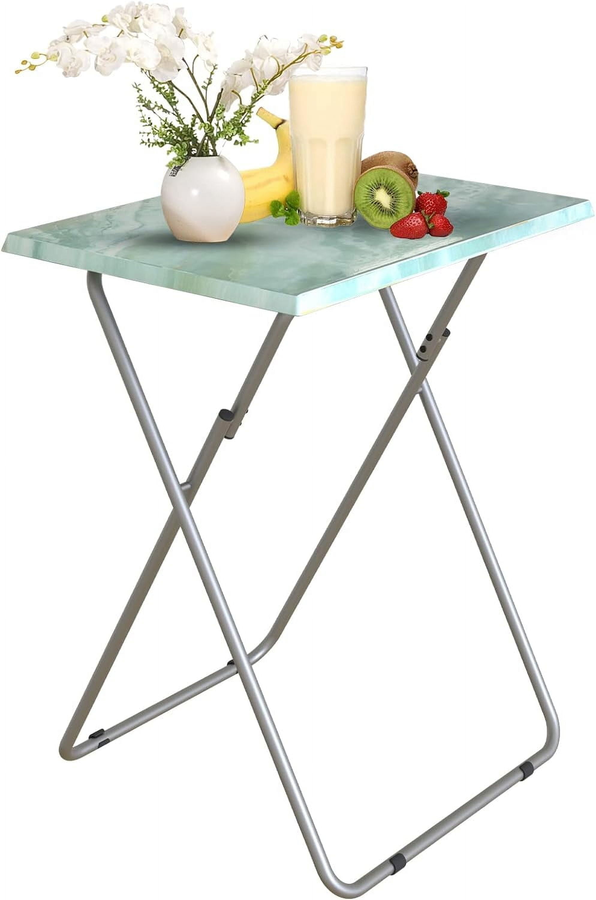 ebyiybnio Tv Trays Folding Tray Table Dinner Tray Table with No ...