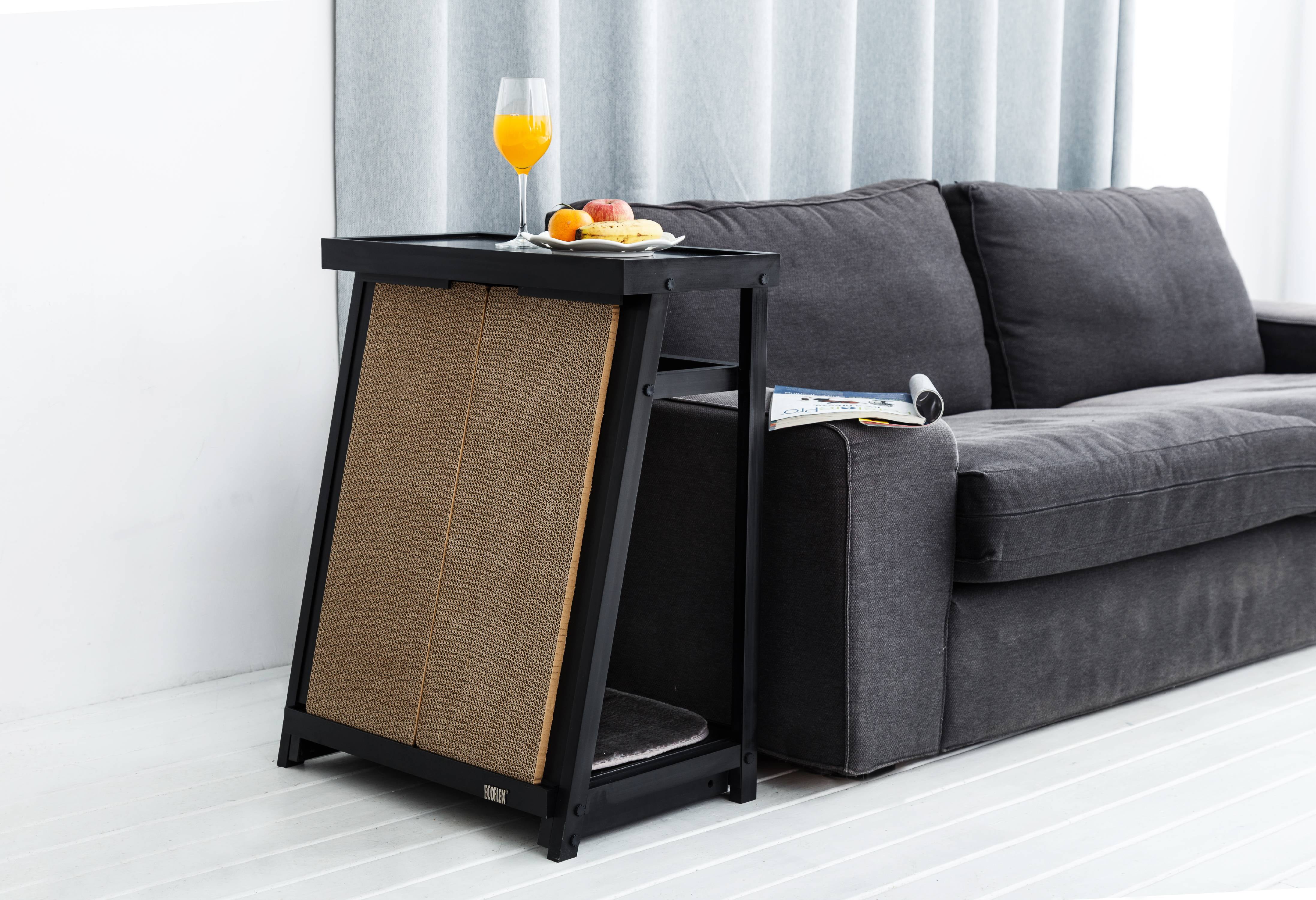 ecoFLEX Cat Corner with Bed and Scratch Pad, Espresso - Walmart.com