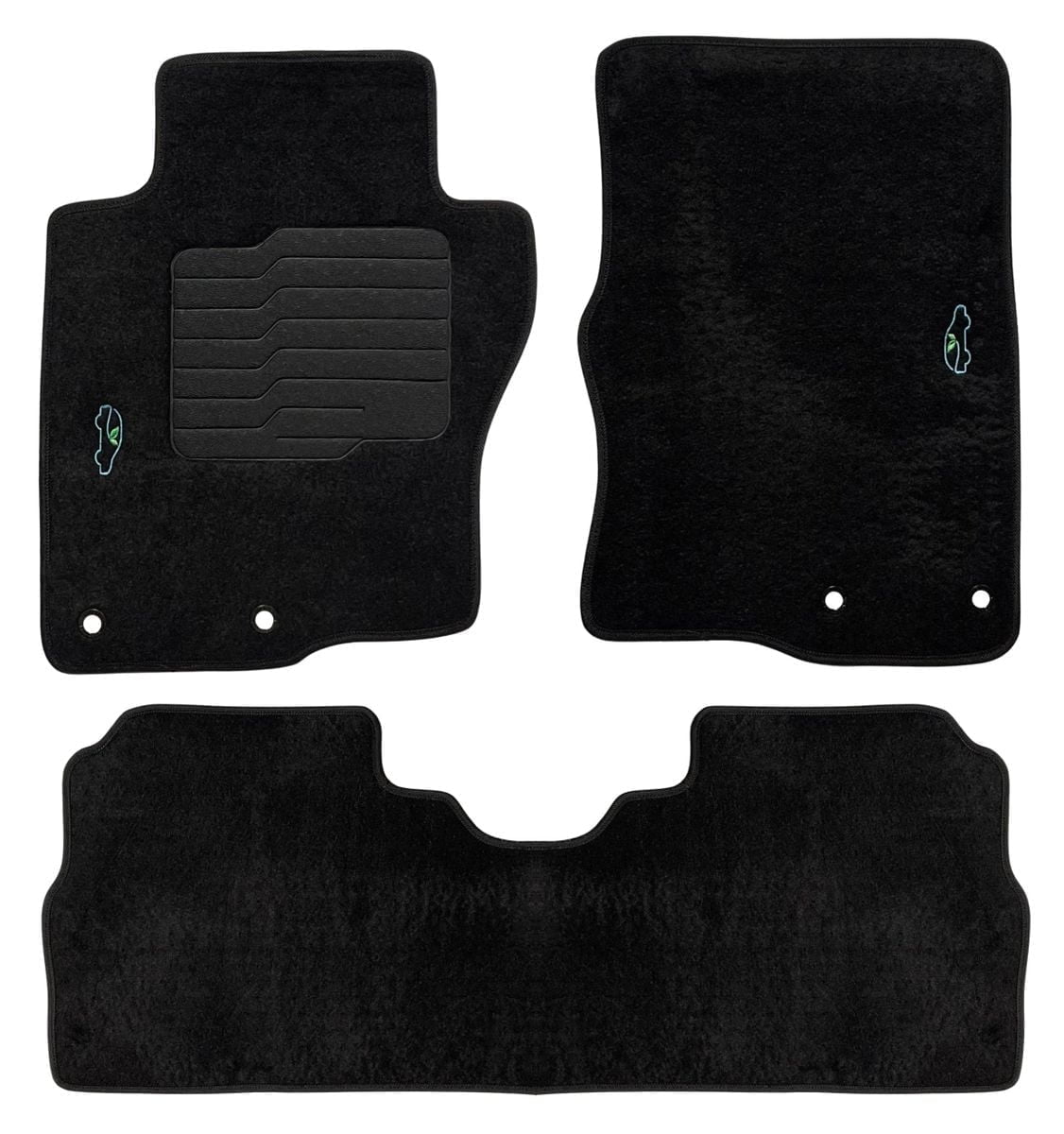 ecoMats Carpet Floor Mats for 2022 to 2025 Nissan Frontier Crew Cab ...