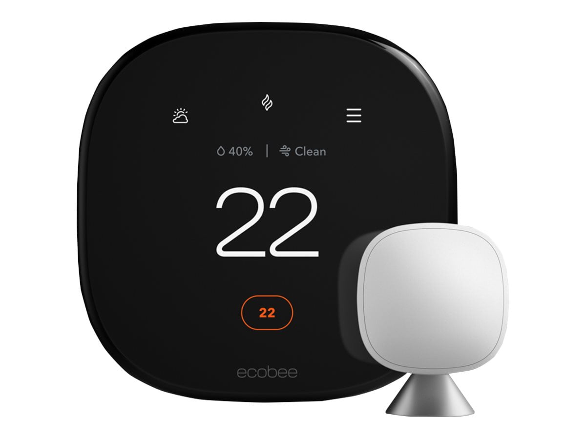 Ecobee Premium SmartThermostat with SmartSensor - Wireless, Bluetooth 5 ...