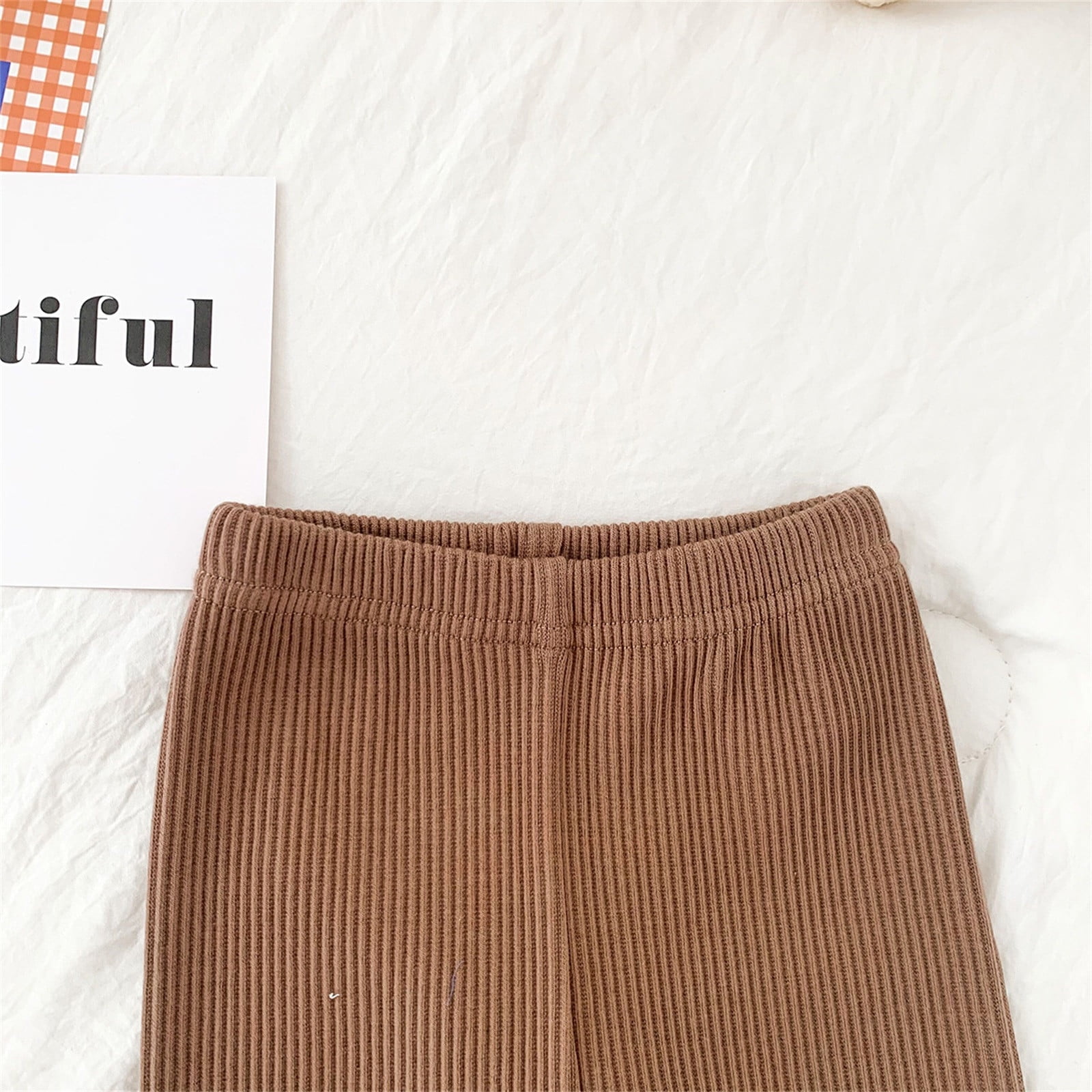 eczipvz Baby Girl Clothes Baby Girls Ribbed Solid Lace Edge Pants ...