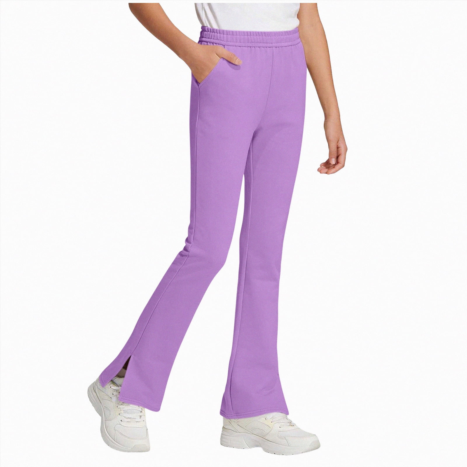 eczipvz Girl Leggings Girls Flare Leggings High Waist Bell Bottoms for ...