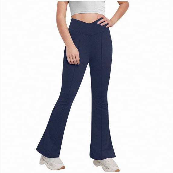 eczipvz Girl Pants Size 7-8 Girls Leggings Winter Flare Leggings Casual ...