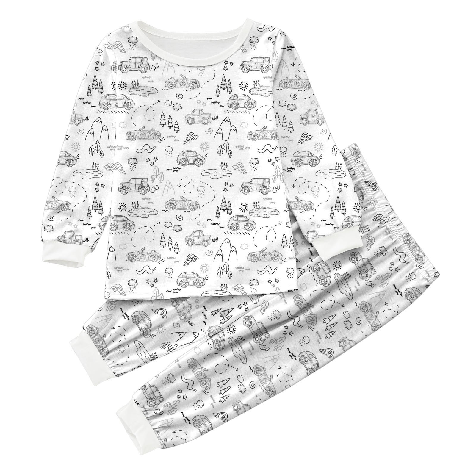 eczipvz Girls Pajamas Size 8 Toddler Easter DIY Hand Painted Homewear ...