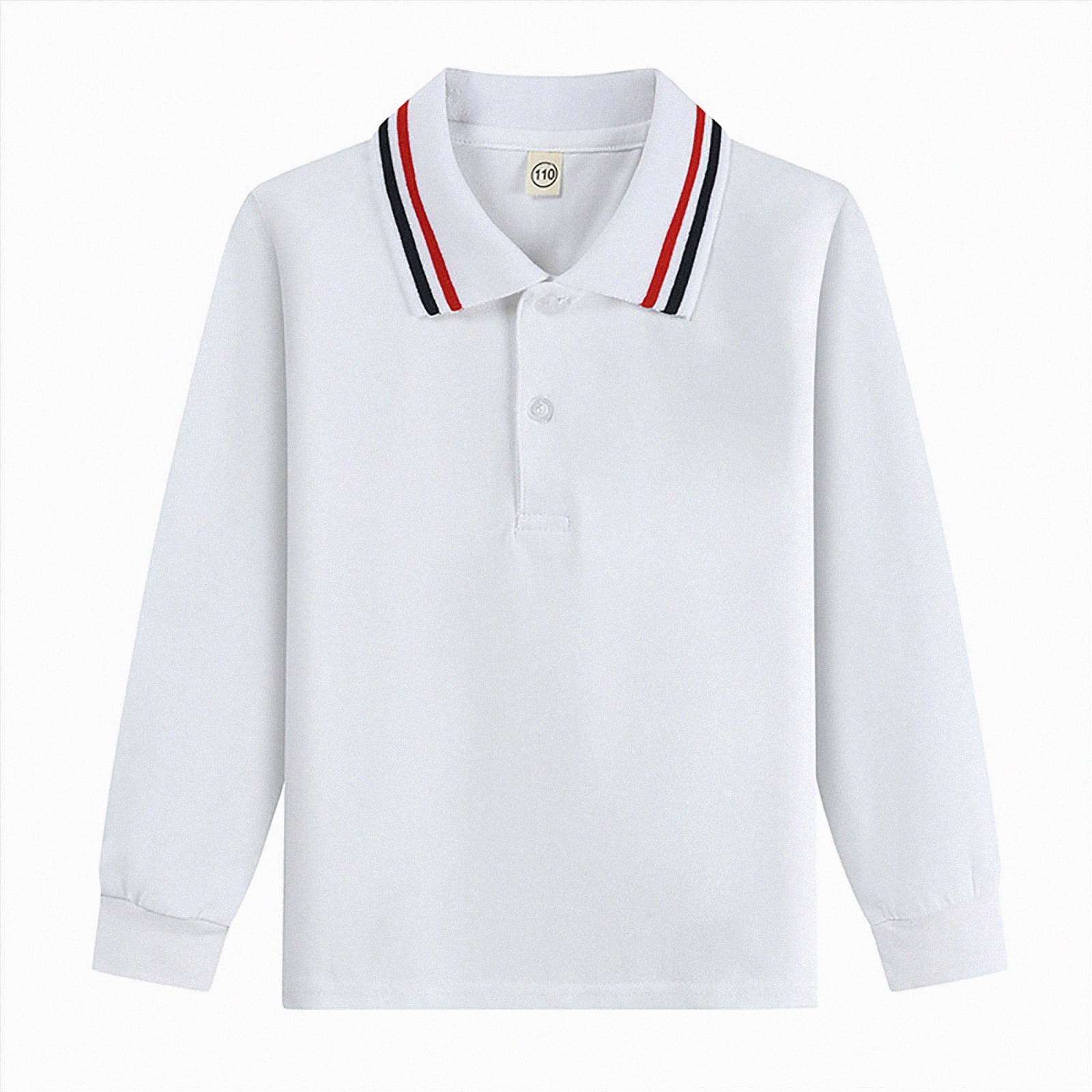 eczipvz Girls Uniform Shirt Girls' Long Sleeve Polo Shirt School ...