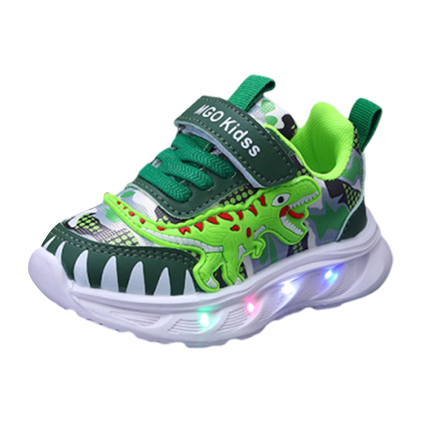 eczipvz Kids Athletic Shoes Led Flash Sneakers Toddles Light Up ...