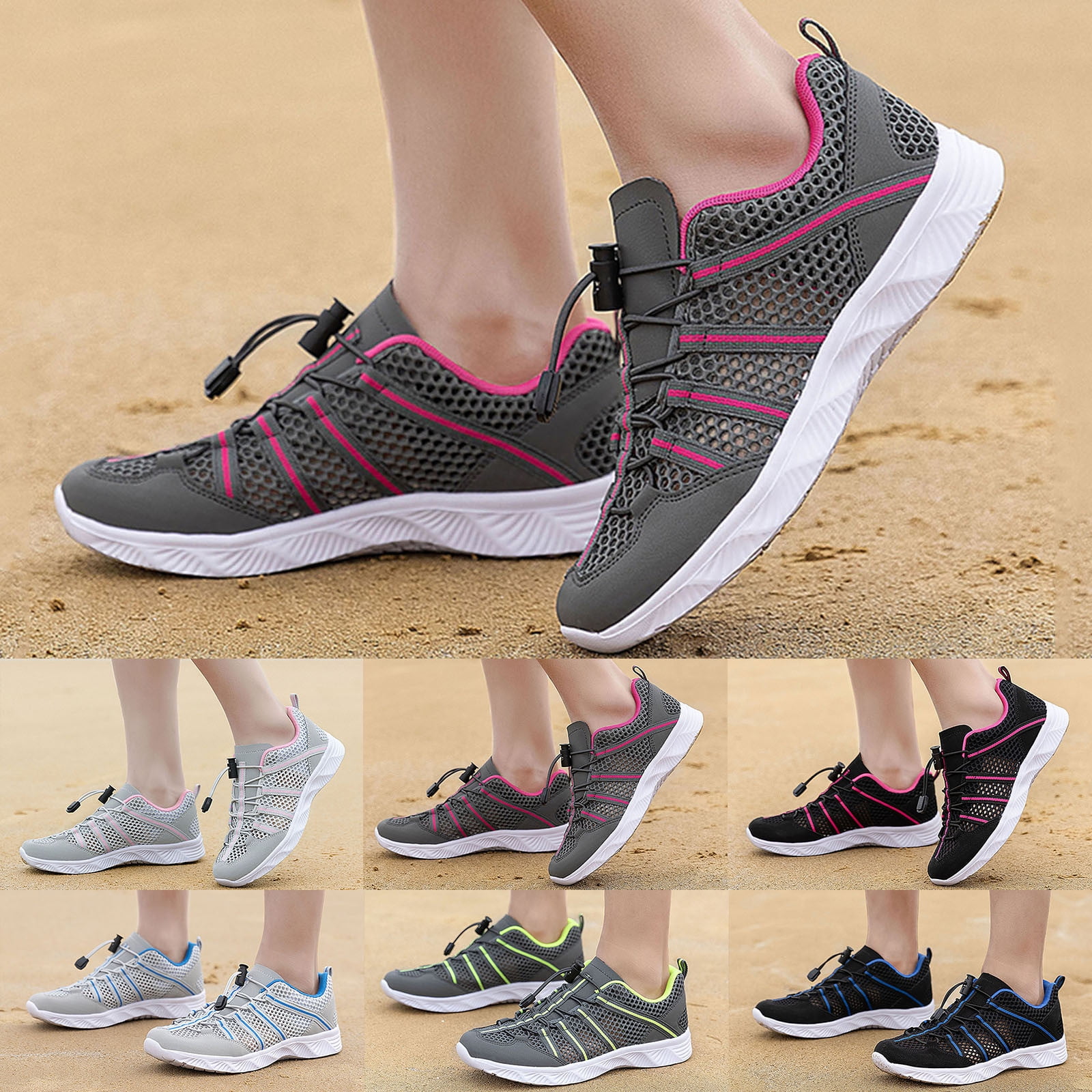 eczipvz Men Shoes Men Sneakers Summer Couple Outdoor River Tracing ...