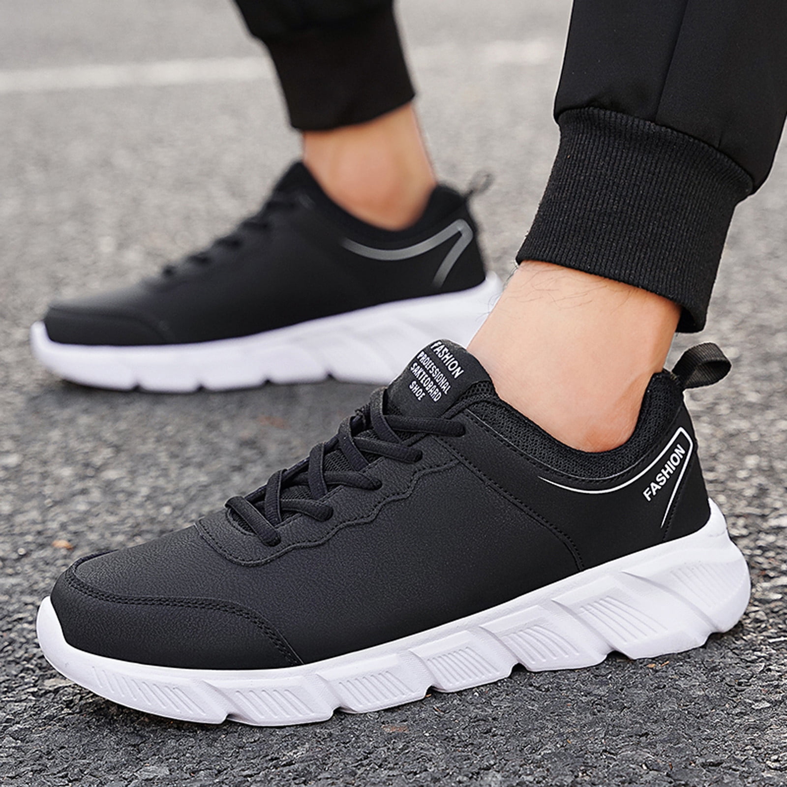eczipvz Men Shoes Mens Shoes Casual Leather Laace Up Color Blocking ...