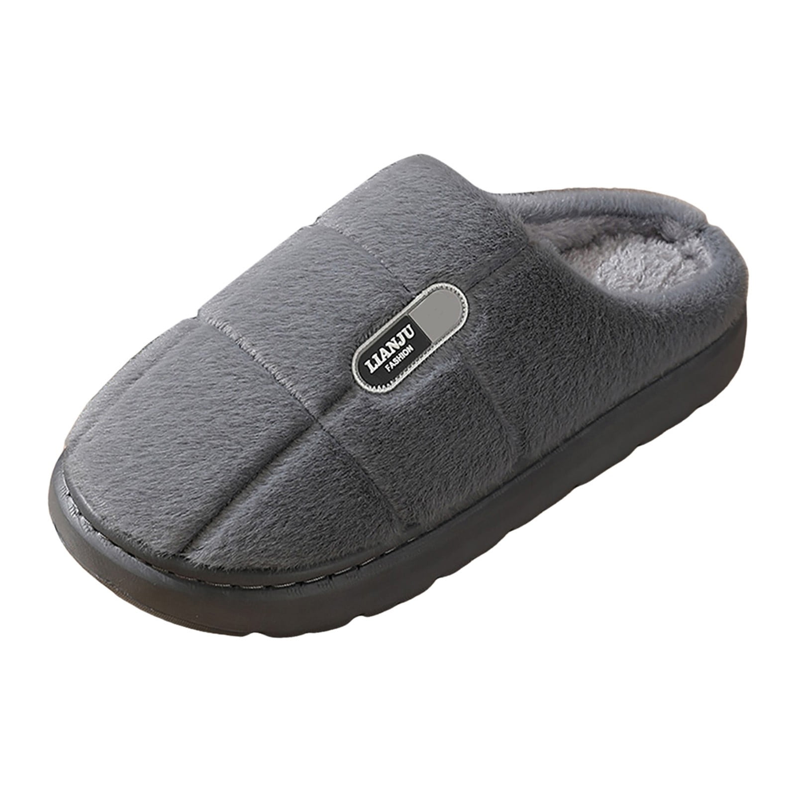 eczipvz Men's Cozy Memory Foam Slippers Size 8-12 with Wool-Like Lining ...